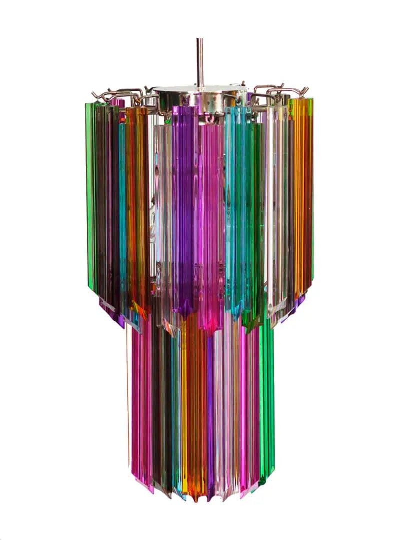 Murano Chandelier – Quadriedri – 46 prisms – Multi – Oasislives
