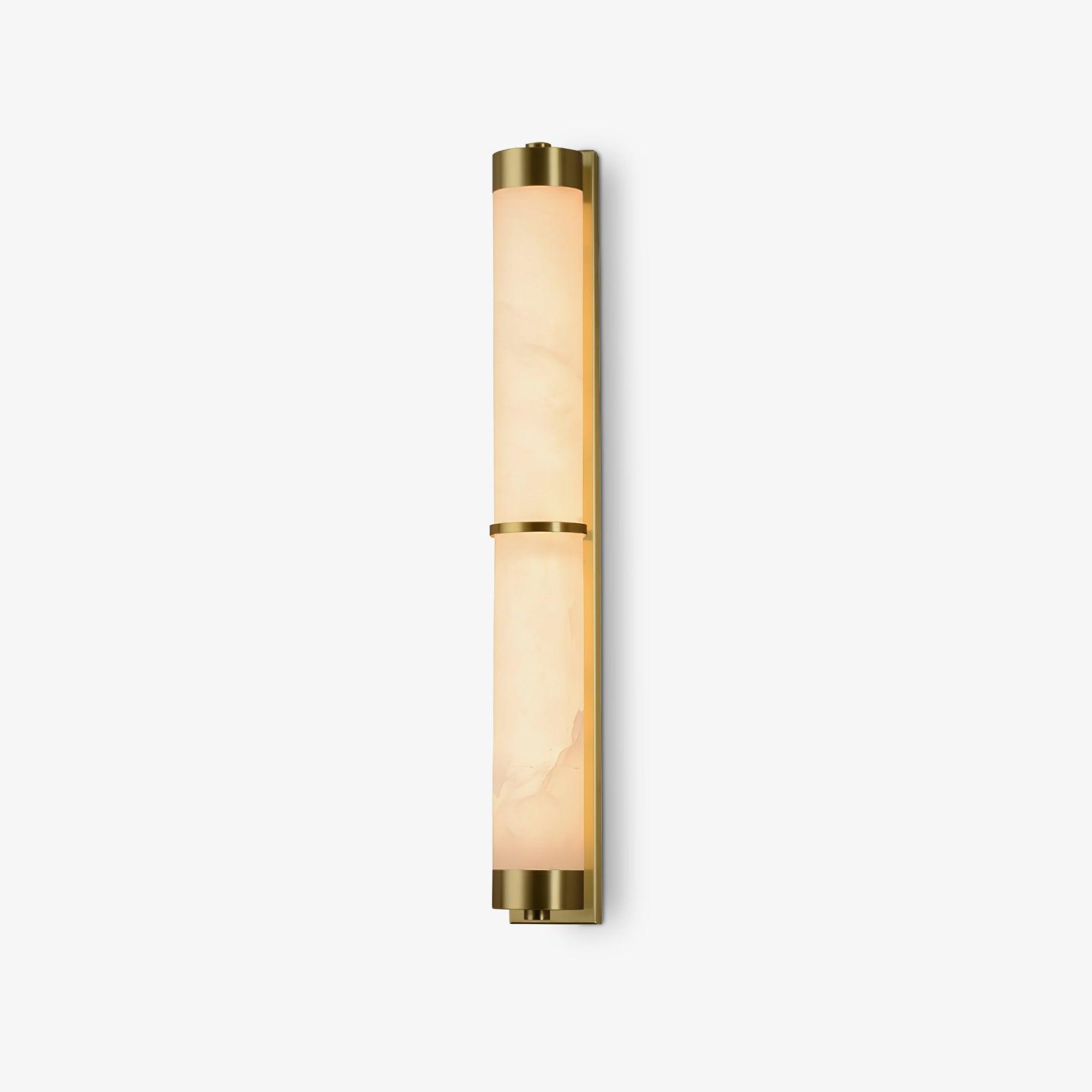 Cylindra Alabaster Brass Wall Light – Oasislives