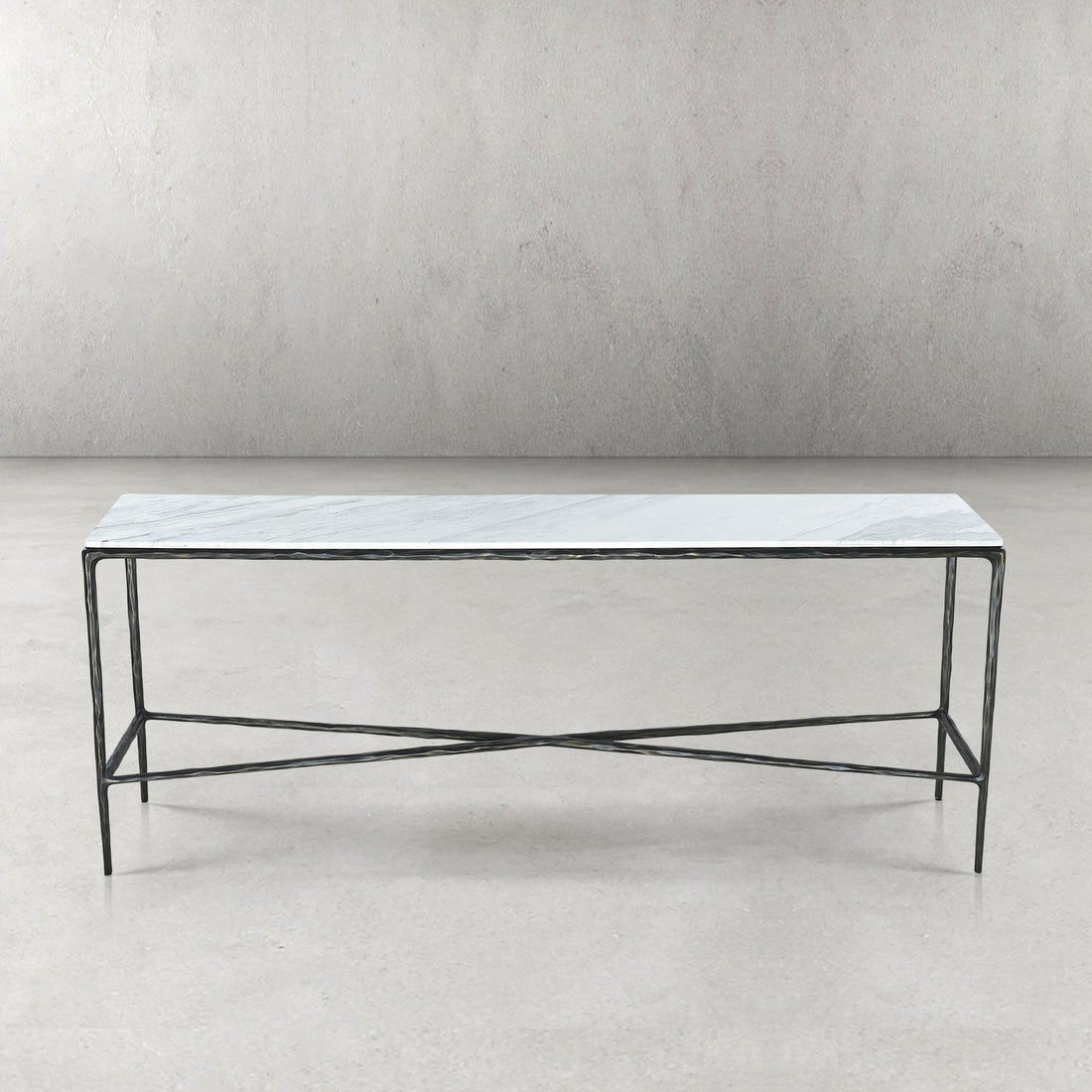 Thaddeus Rectangle Marble Console Table – Oasislives