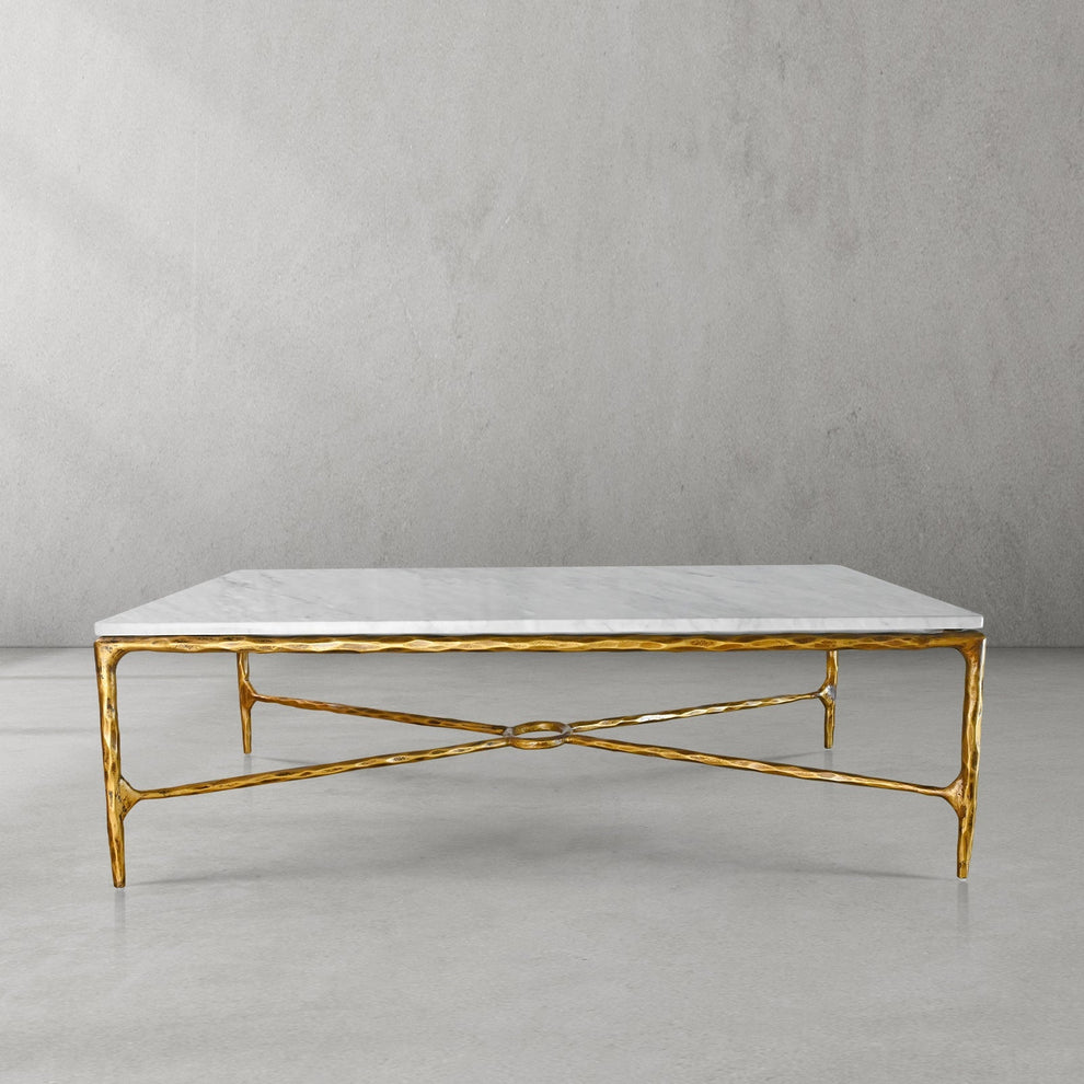 Thaddeus Rectangle Marble Coffee Table – Oasislives