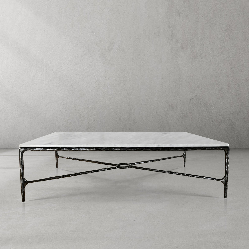 Thaddeus Rectangle Marble Coffee Table – Oasislives