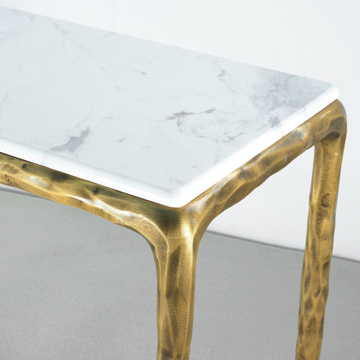 Thaddeus Rectangle Marble Console Table – Oasislives